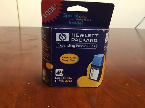 HP Ink Jet Printer Cartridge 49 Tri-color 51649A Expired Apr 2001 NEW ...