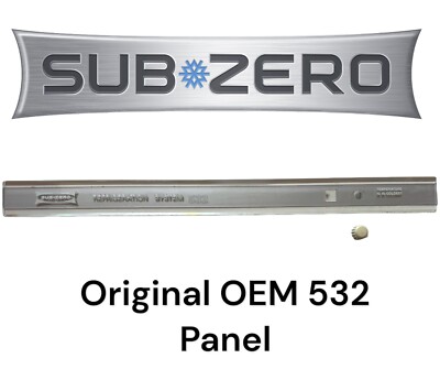 SUBZERO 532 Authentic REFRIGERATOR PANEL Refrigerator Logo Sub Zero ...