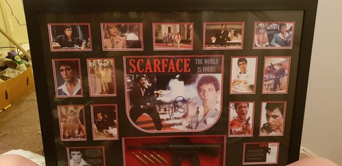 LARGE SCARFACE FRAME..LIMITED ED..WITH GUN AND BULLETS..SIGNED | eBay ...
