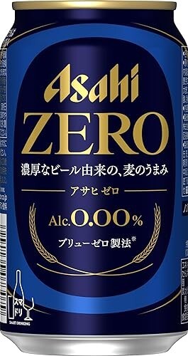 Asahi Zero Non-alcoholic Beer 350ml x 24 bottles Drink New Bule From ...