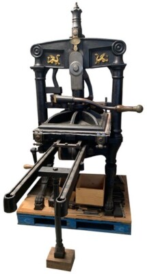 Antique Albion Hand Press from Amos D’eil Orto in Monza, Print up to 37 ...