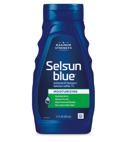Selsun Blue Moisturizing with 1% Selenium Sulfide & Aloe Antidandruff ...