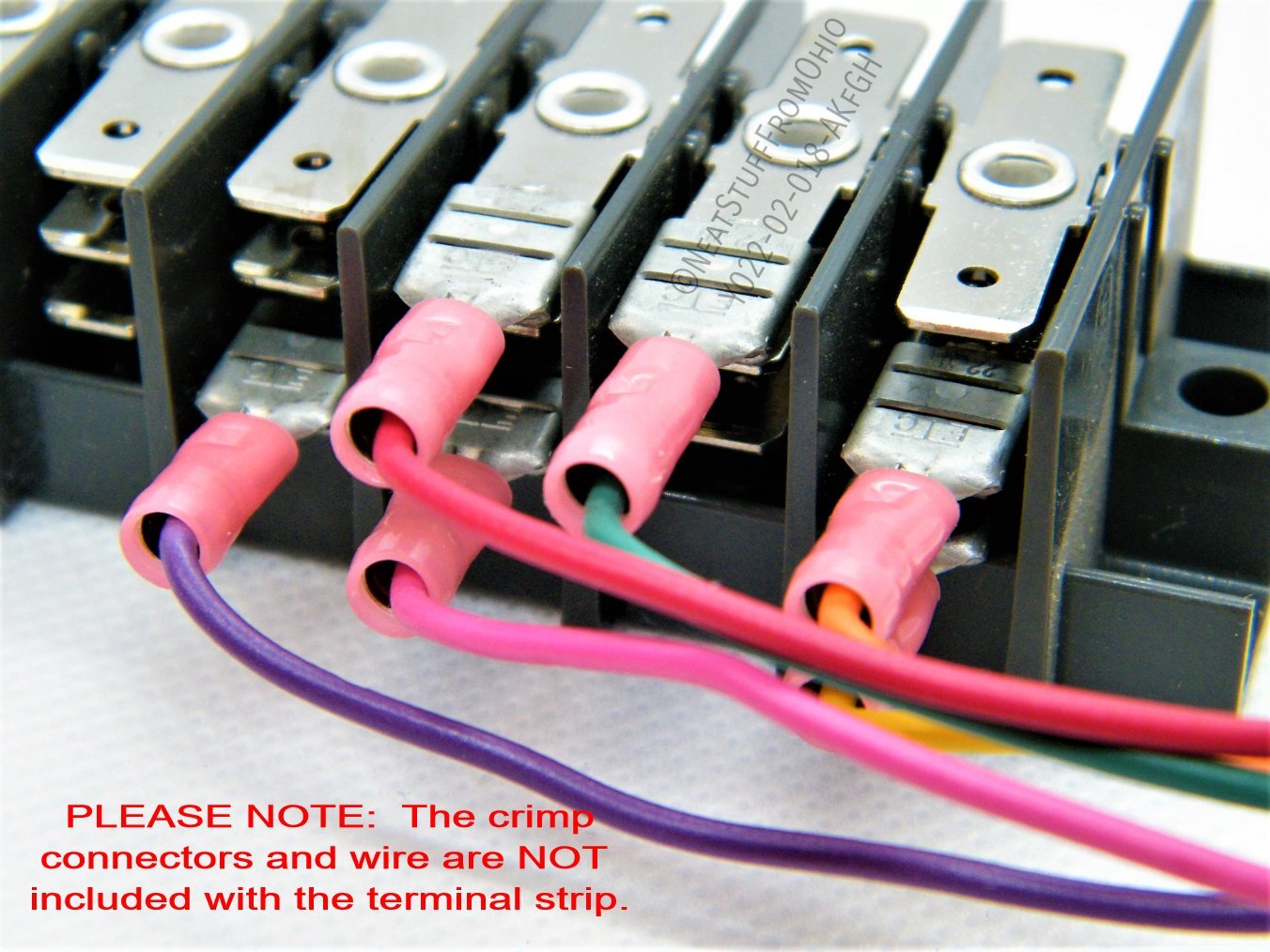 WECO 8-POSITION 3-TIER STACKED TERMINAL STRIP WITH 6 QUICK-CONNECTS PER ...