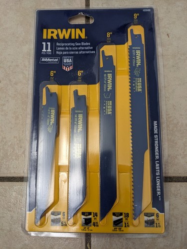 Irwin Industrial Tools 4935496 11 Piece Recip Saw Blade Kit 24721999252 ...