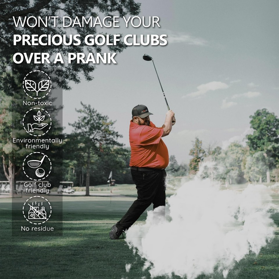 Exploding Golf Ball 4 Pack Prank Golf Ball Gag Gift - Breaks Open When ...