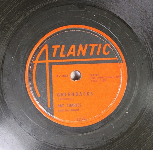 Hear! R&B 78 Ray Charles - Greenbacks / Blackjack On Atlantic VG++ | eBay