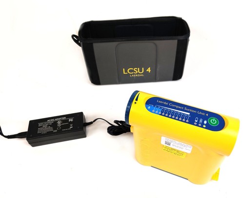 Laerdal Compact Suction Unit 4 (LCSU 4) REF 880061 w Carry Bag & Power ...