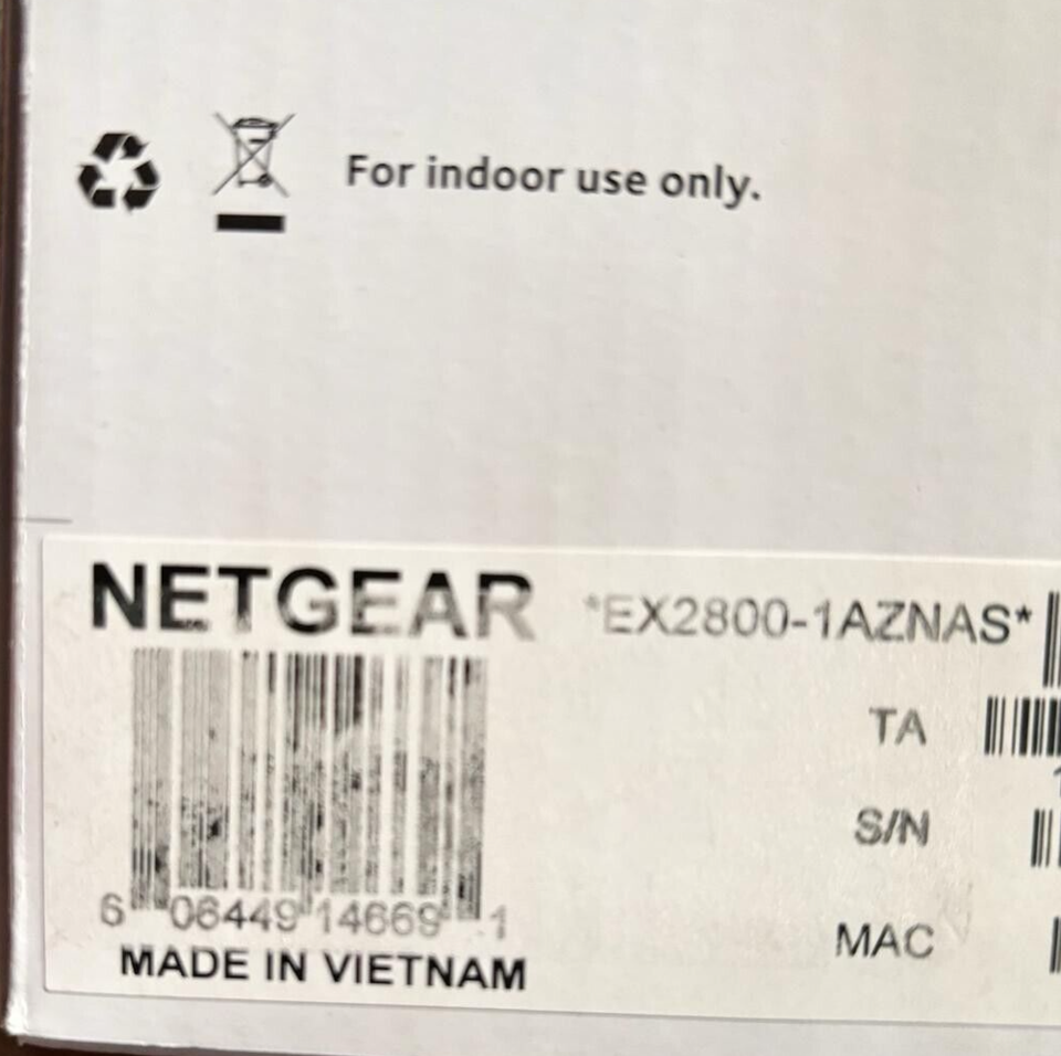 NETGEAR WiFi Range Extender EX2800 - Coverage up to 600 sq.ft. and 15 ...