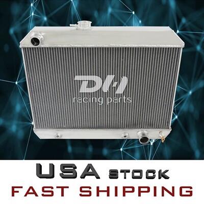 4 Row Aluminum Radiator For 1964-1967 65 Pontiac Le-Mans/GTO/Tempest 3. ...
