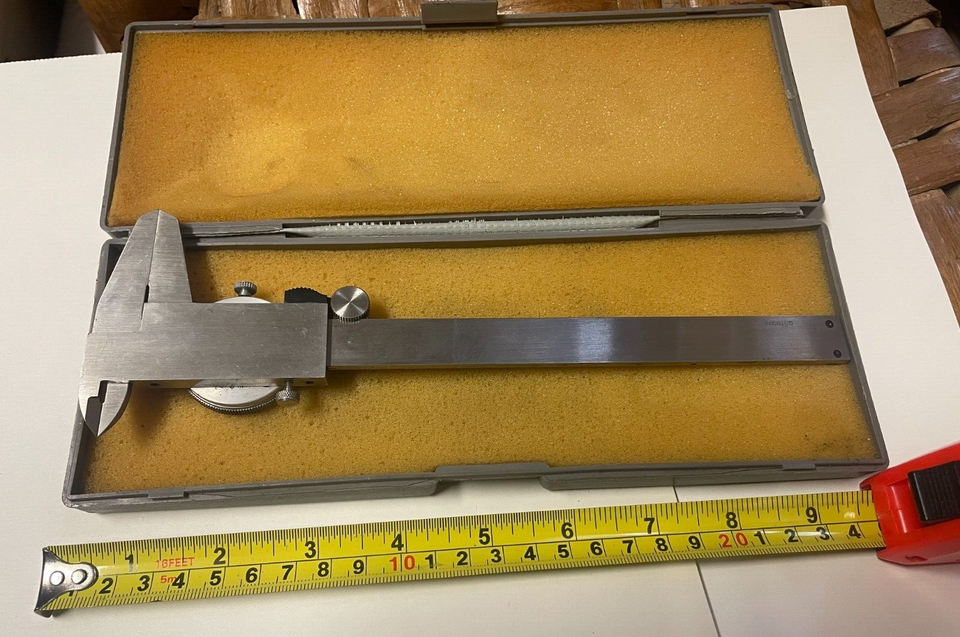 0- 6" Stainless Hardened 4 Way Dial Caliper Imperial Caliper .001 ...