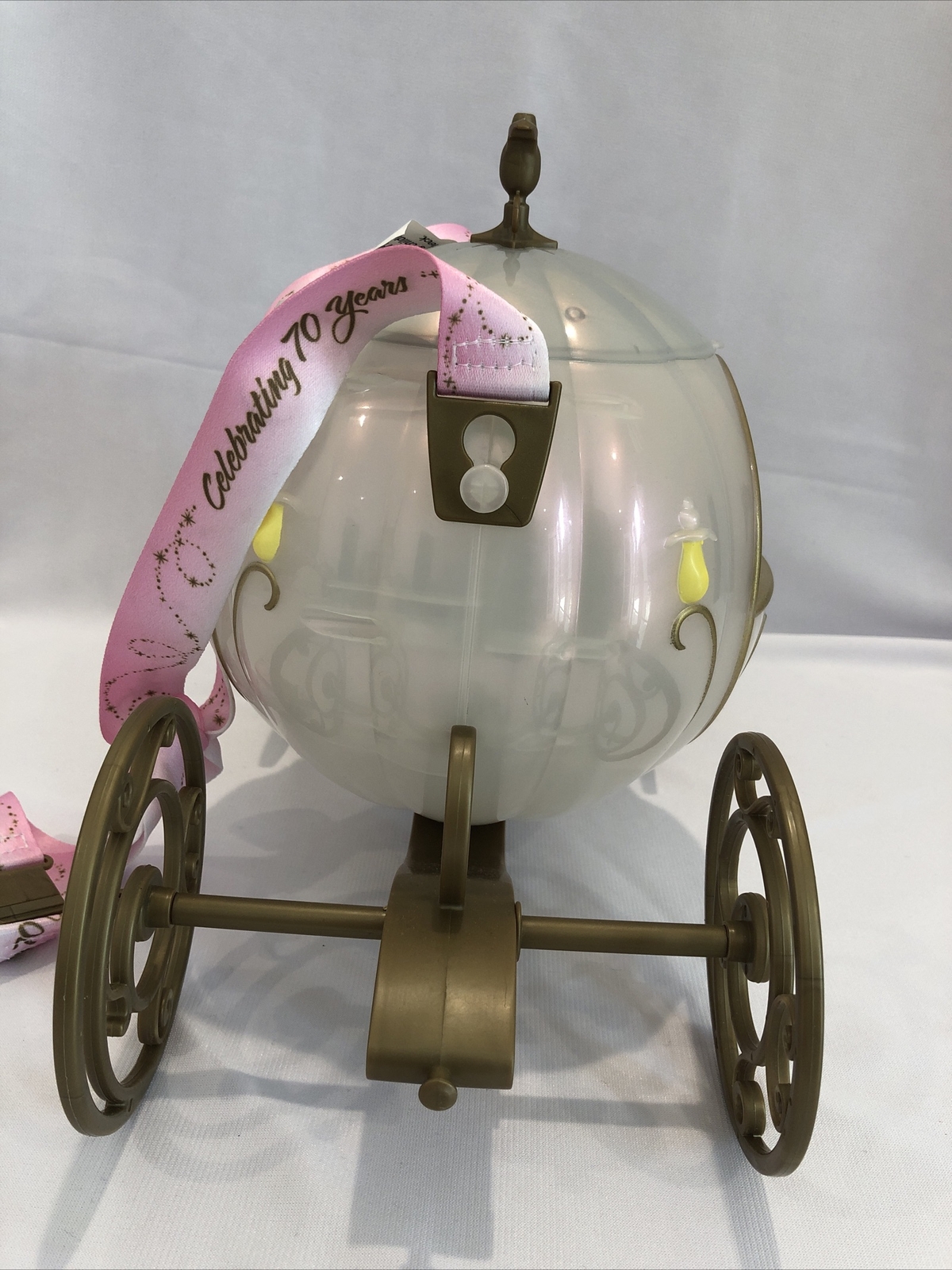 HTF Disneyland 70th Anniv. Cinderella Wedding Carriage Light Up Popcorn ...