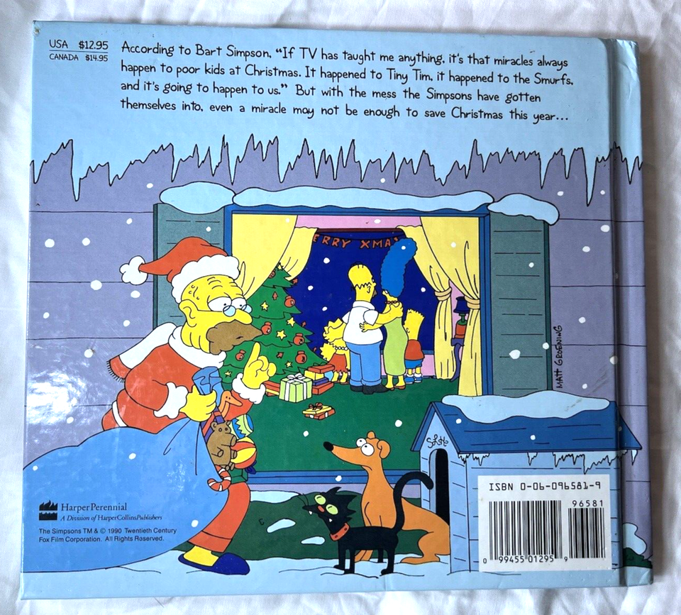The Simpsons Xmas Book - Pre-owned | eBay