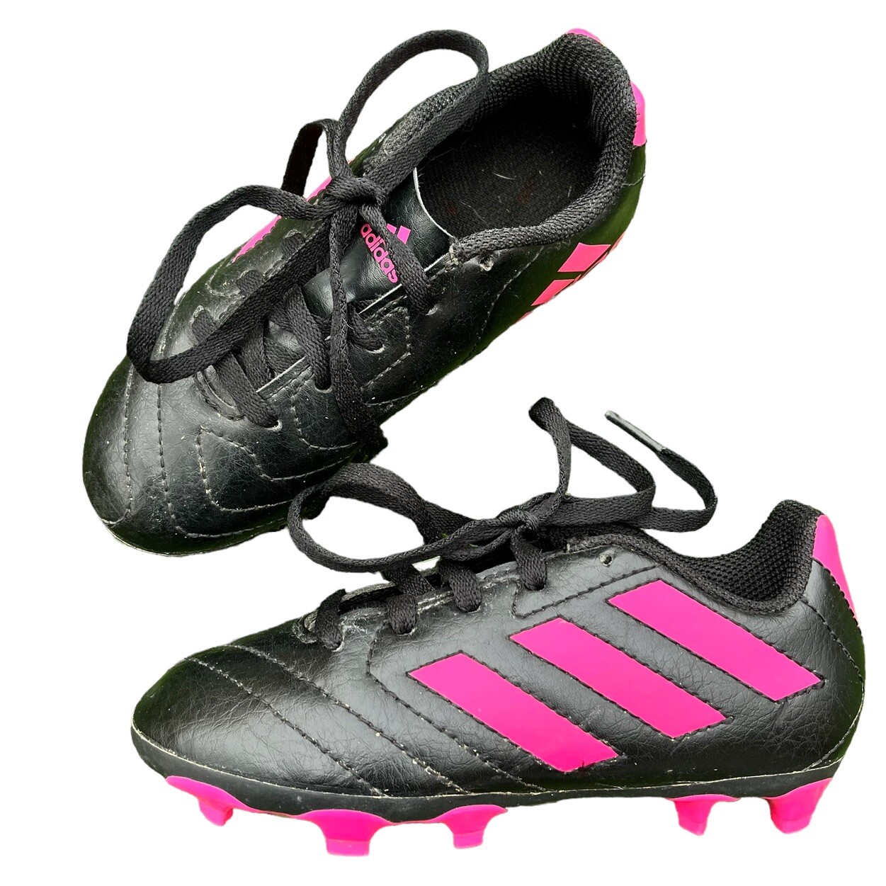 Adidas Girls Soccer Cleats Shoes FV2895 Pink Youth Big Kids Size 1Y | eBay