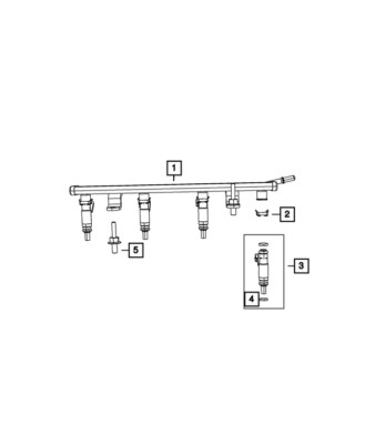Genuine Mopar RL891577AC Injector Fuel OEM | eBay