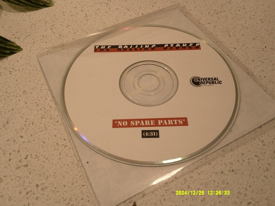 The Rolling Stones "No Spare Parts" CD Promo In N/M-. Universal ...