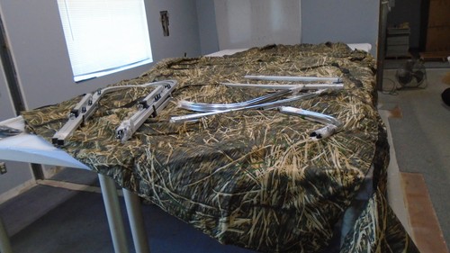 MOSSY OAK JON BOAT WILD GAME CABIN ENCLOSURE SHADOW GRASS DOWCO 43377 ...
