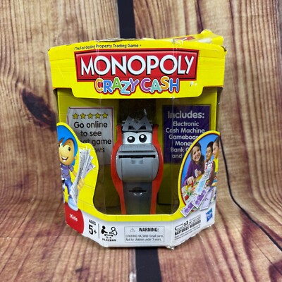 Monopoly Crazy Cash Property Trading Board Game Complete Parker ...