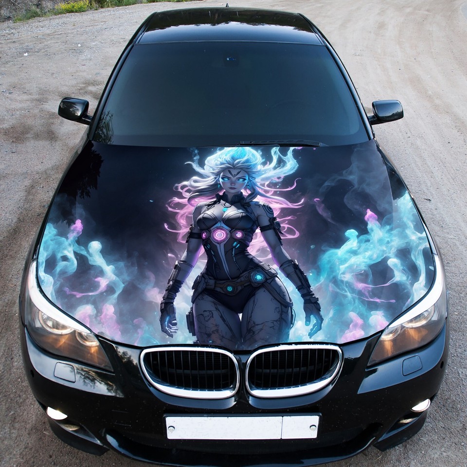 Mystical Sexy Girl Car Hood Wrap Decal Vinyl Sticker Graphic For Car ...