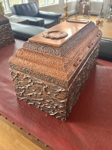 SALESMAN SAMPLE BURIAL VAULT COFFIN CASKET FUNERAL HOME Oddity Church ...