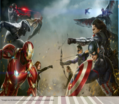 Marvel Super Hero's Wall Mural Quality Pasteable Wallpaper * | eBay UK