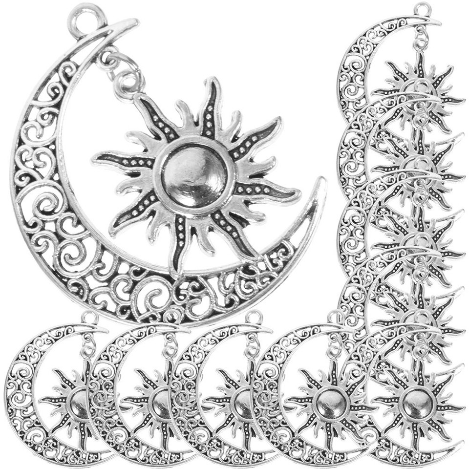 20 Pcs Moon Phase Necklace Pendant Charm Charms for Jewelry Making ...