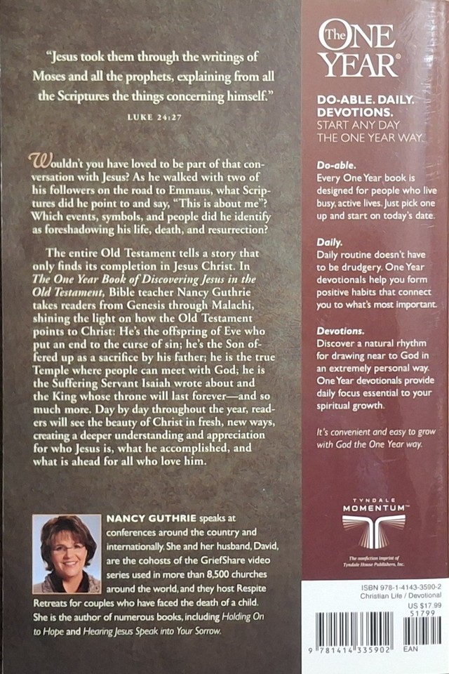 One Year Book of Discovering Jesus in the Old Testament by Nancy ...