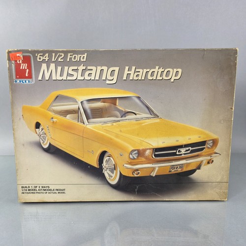 AMT 64 1/2 Ford Mustang Hardtop 1:16 Model Kit 6722 Muscle Stock Custom ...