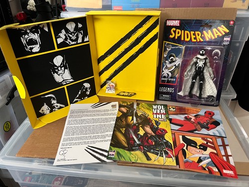 Marvel Unlimited Exclusive Marvel Legends Knight-Spider Figure + Bonus ...