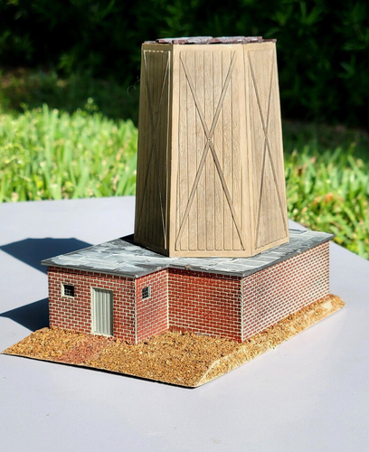 HO Scale Vollmer 5601 V 550 Cooling Tower Factory Built Weathered | eBay