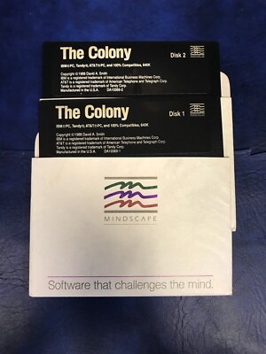 Vintage 1988 The Colony Software on 5.25" Disks | eBay Australia