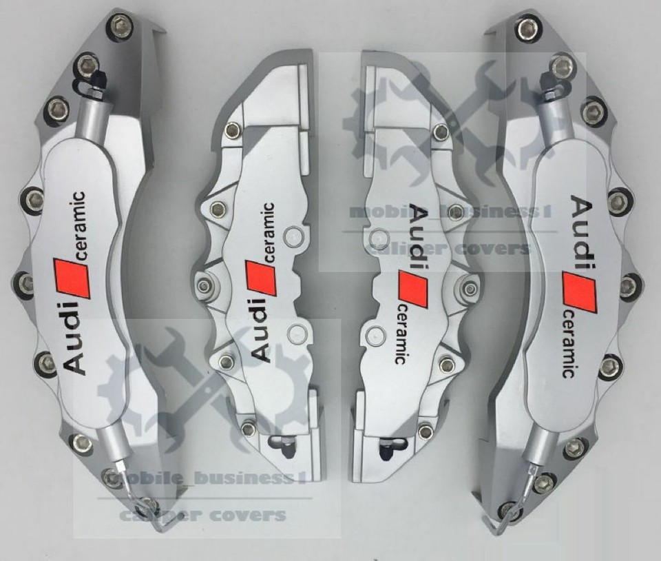 S line Silver Brake Caliper Cover Engineering Plastic For Audi A1 A3 Q3 ...