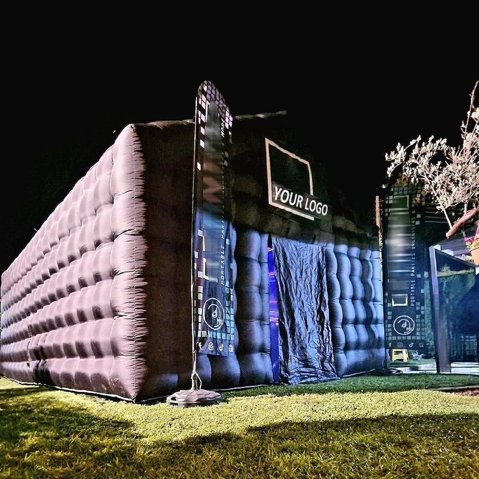 NEW Large Inflatable Portable Air Cube Tent Square Event Room Marquee ...