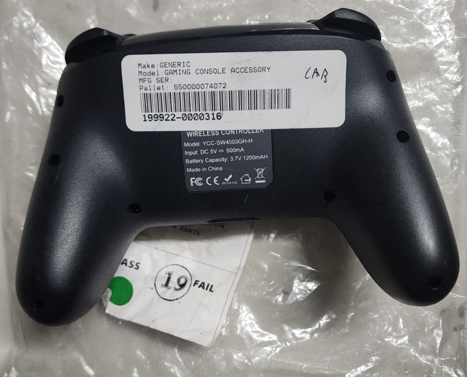 Nintendo Black Wireless Switch Gaming Generic Controller | eBay