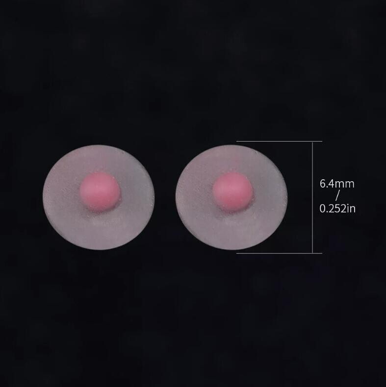 3 x 1/6 Female Silicone Nipple Chest Patches accessory For 12" Phicen ...