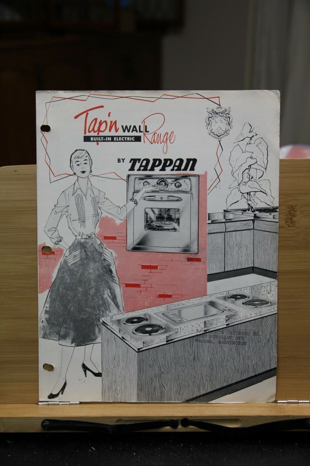 Brochure Dealer Vintage TAPPAN Built In Electric Range Mansfield Ohio ...
