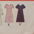 DRESS Robe long short adjustable style P 12 14 16 SIMPLICITY Sewing ...