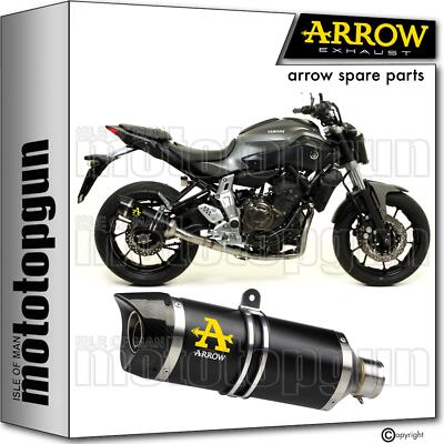 ARROW EXHAUST O THUNDER BLACK ALUMINIUM C YAMAHA MT07 MT-07 2016 16 ...