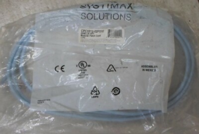 Commscope Systimax CPC3312-02F10 Cat6 Patch Cable Light Blue GS8E-LB ...