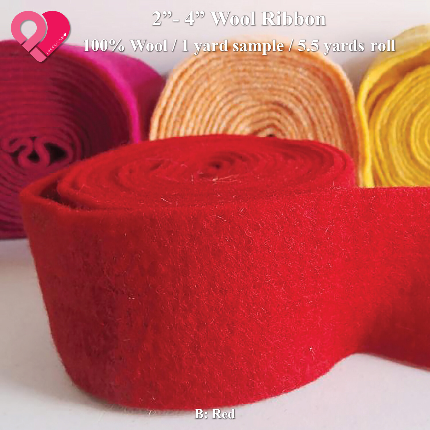 100% Wool Felt Ribbon Felted String Needle Felting Roving Fiber 2-4 ...