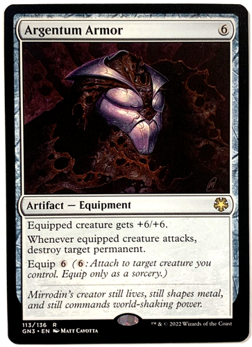 MTG Argentum Armor Game Night: Free-for-All 113/136 Pack Fresh Rare | eBay