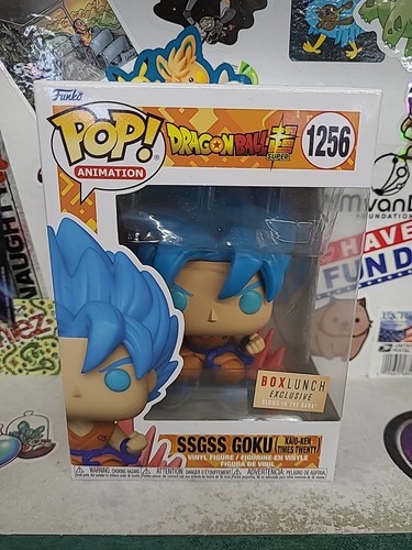 Funko Pop! SSGSS Goku (Kaio-Ken Times Twenty) #1256 Box Lunch Glow W ...