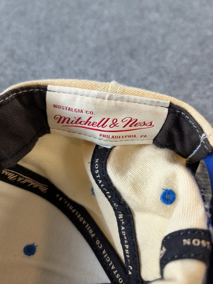 Vintage New York Giants NFL Script Cap Hat StrapBack 100% Wool Mitchell ...