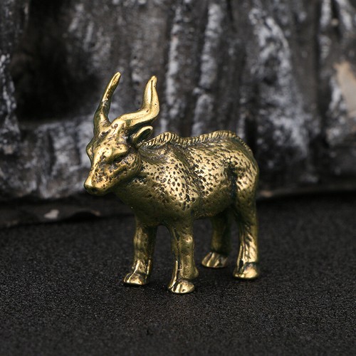 1 PC Small Brass Goat Statue Brass Goat Figurines 41*34mm Animal ...