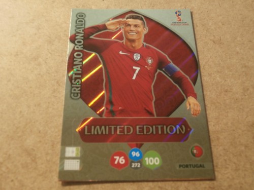 CRISTIANO RONALDO, TRADING CARD WORLD CUP 2018, PANINI LIMITED EDITION ...