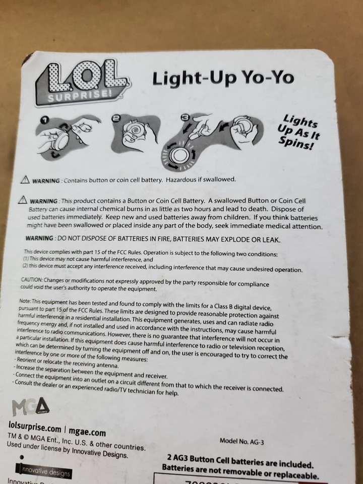 LOL Surprise Light-Up YoYo Toy for Kid RARE Yo-Yo Boys & Girls Ages 3 ...