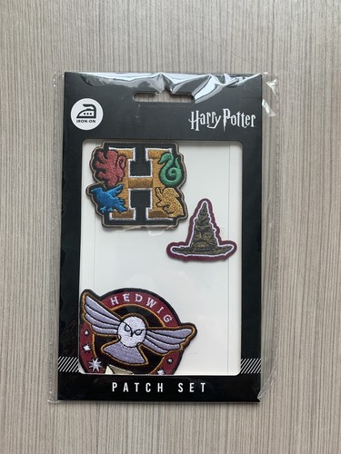 Harry Potter Patch Set - 3 Iron On Patches - Warner Bros - Wizarding ...