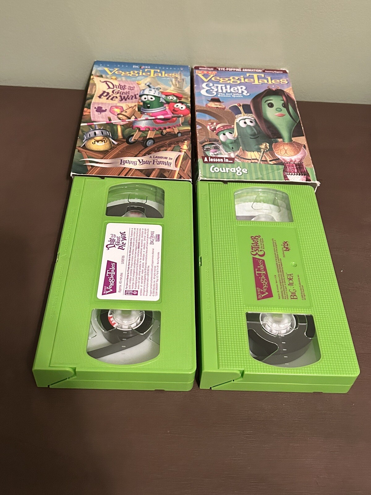 Lot Of 8 VEGGIE TALES VHS Tapes Lessons Including Some Rare | eBay