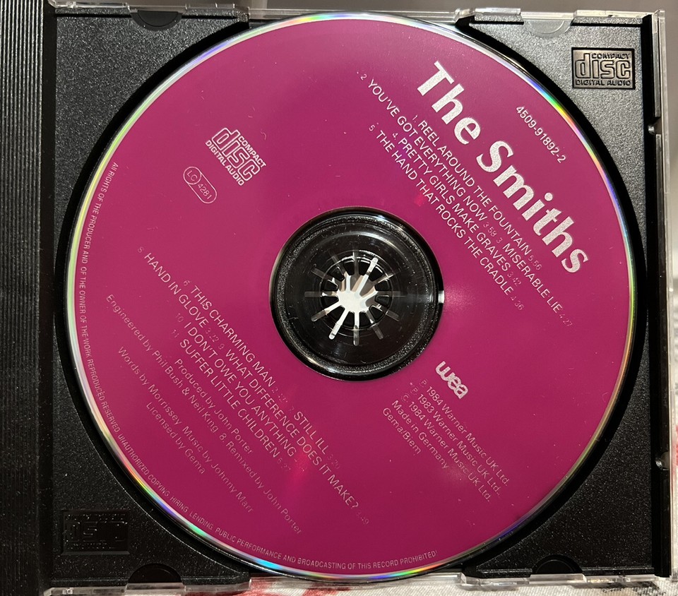 The Smiths - The Smiths - CD Album - 4509918922 - 1993 - Morrissey Marr ...