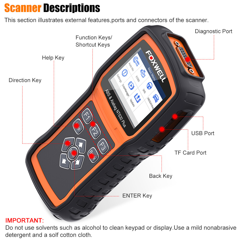 Foxwell Nt630 Elite Foxwell NT630 Plus OBD2 Scanner - ABS Bleeding, SRS ...
