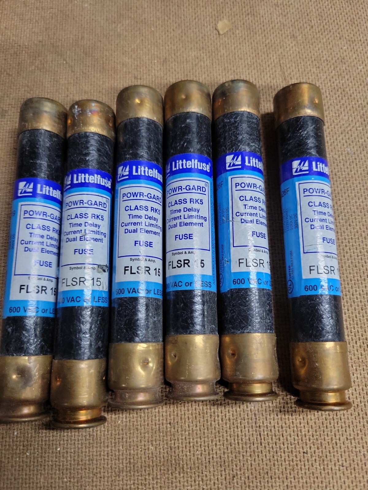 1 ONLY LITTLEFUSE FLSR15 TIME DELAY FUSE CURRENT LIMITING 15 AMP 600V ...